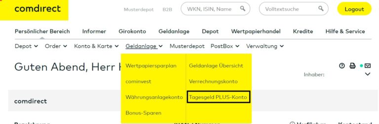 Was ist das Tagesgeld Plus der Comdirect?